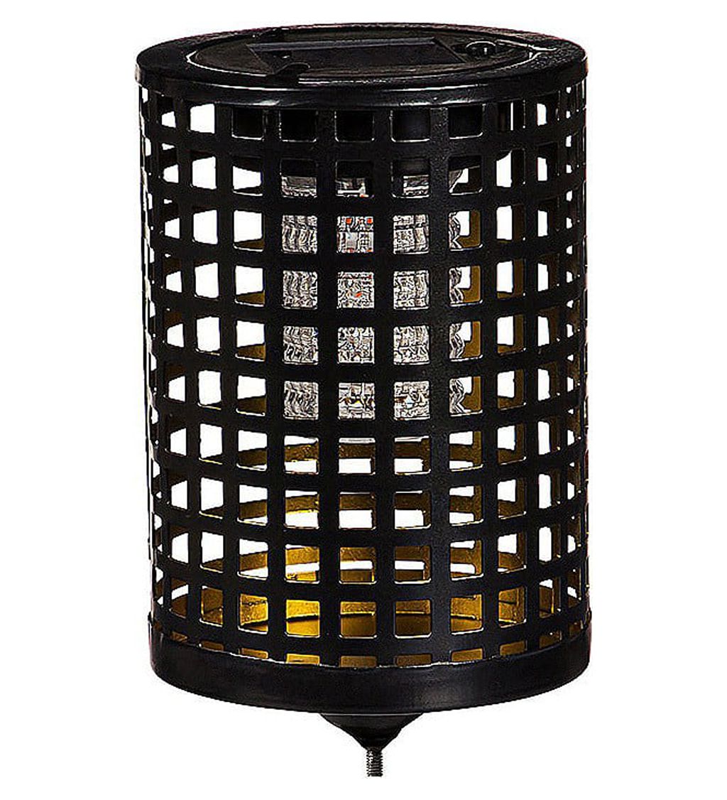 Evergreen Lattice Laser Cut Solar Interchangeable Finial, Black- 3.75x6 ...