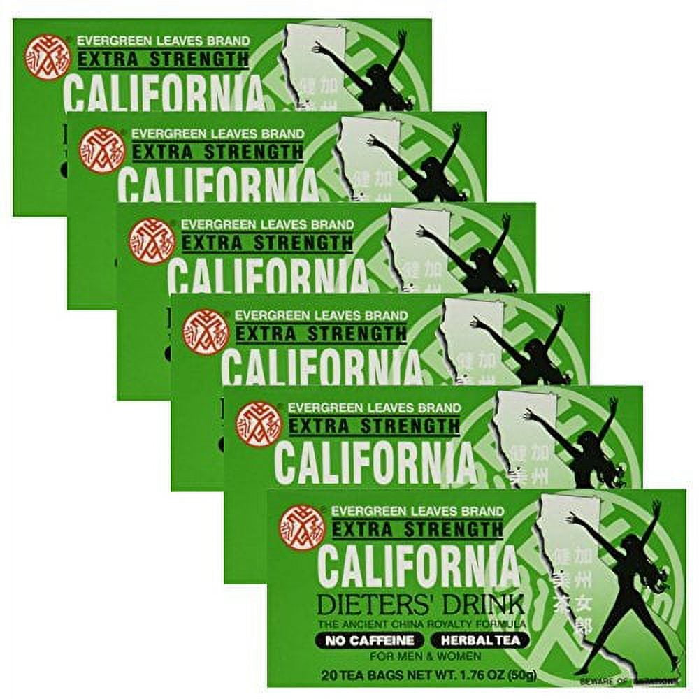 Evergreen Leaves California Dieter's Drink Extra Strength Tea, 20 Count ...