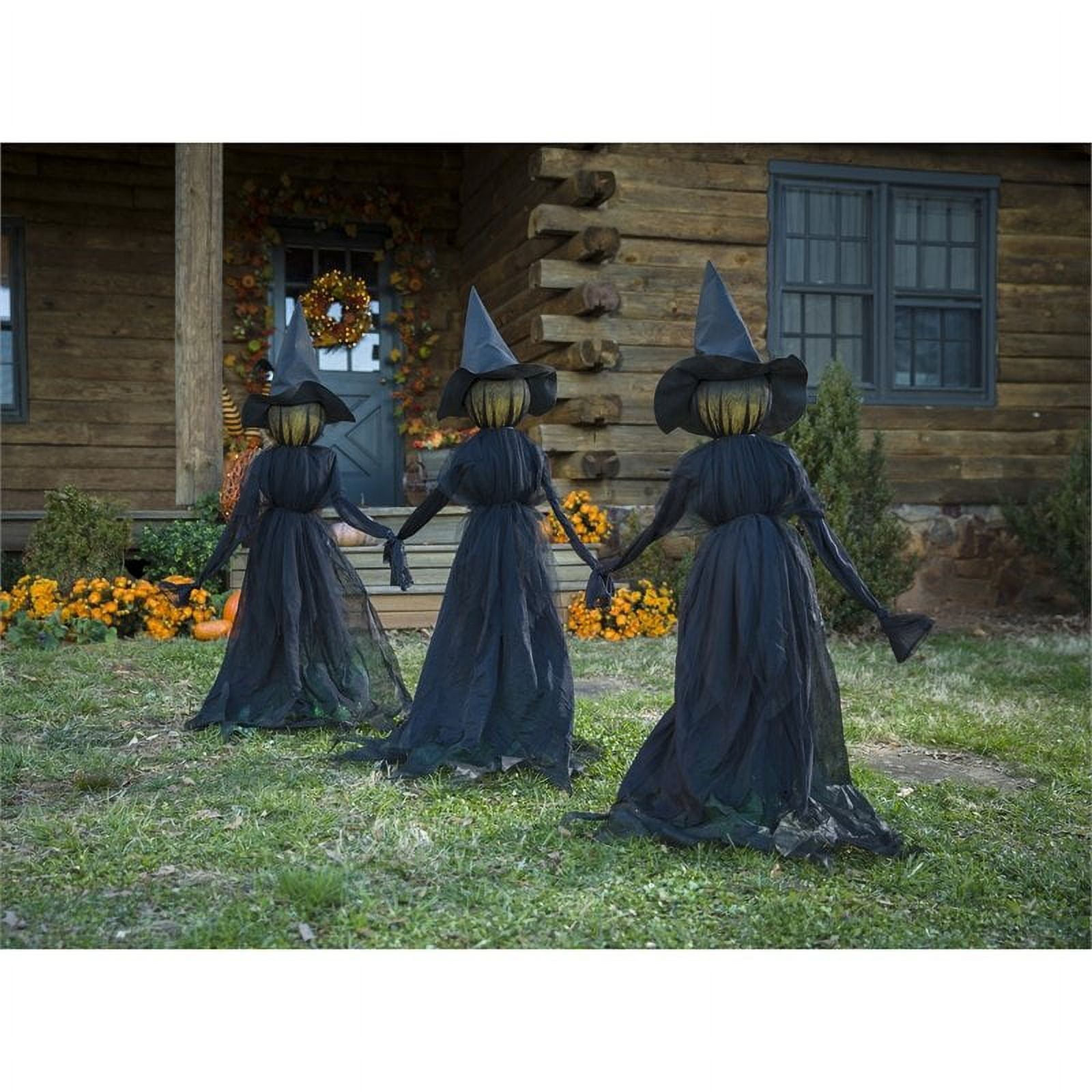 Evergreen Lighted Halloween Witch Stakes, Set of 3 - Walmart.com