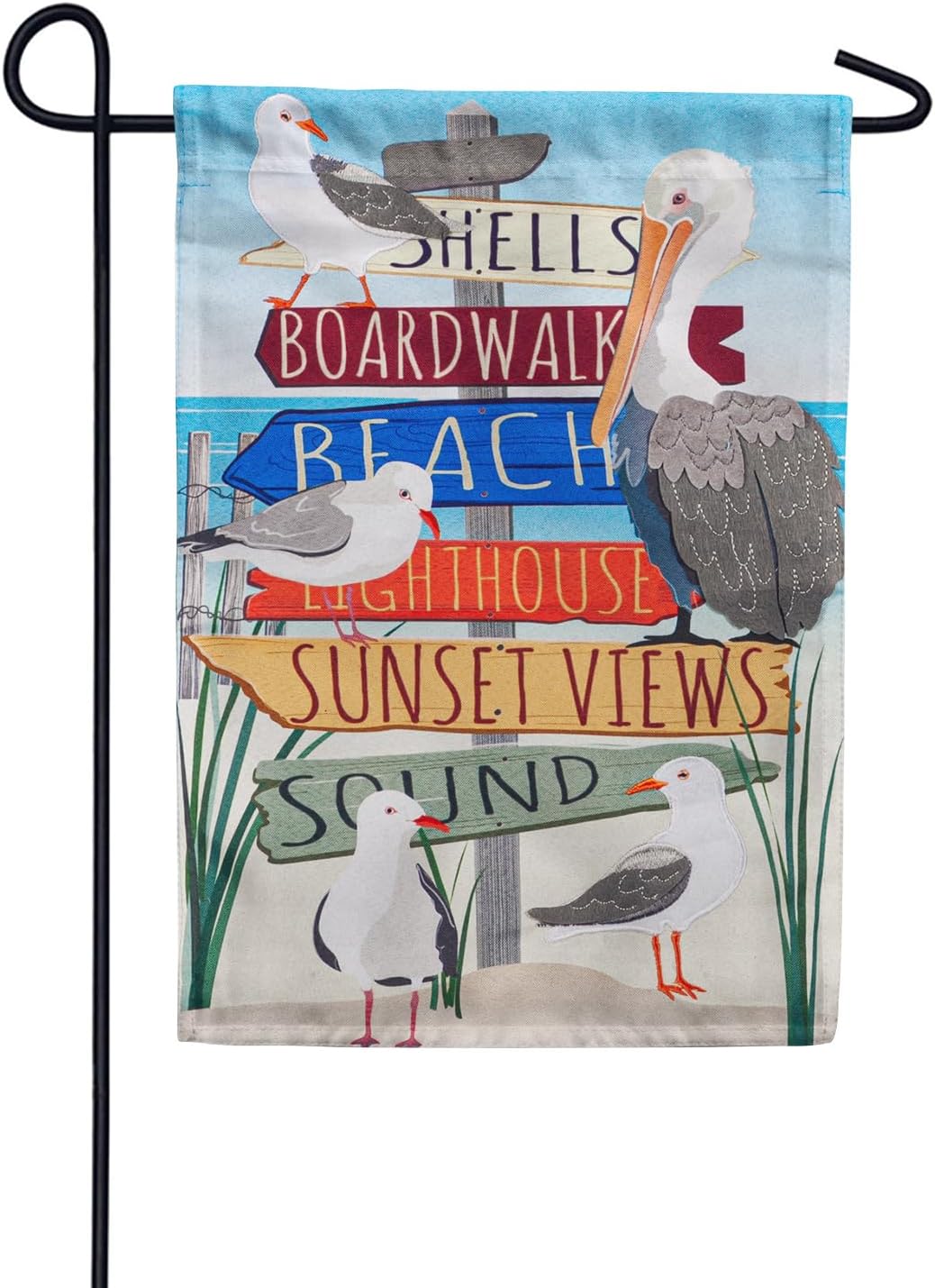 Evergreen Linen Garden Flag - Driftwood Signs - Walmart.com