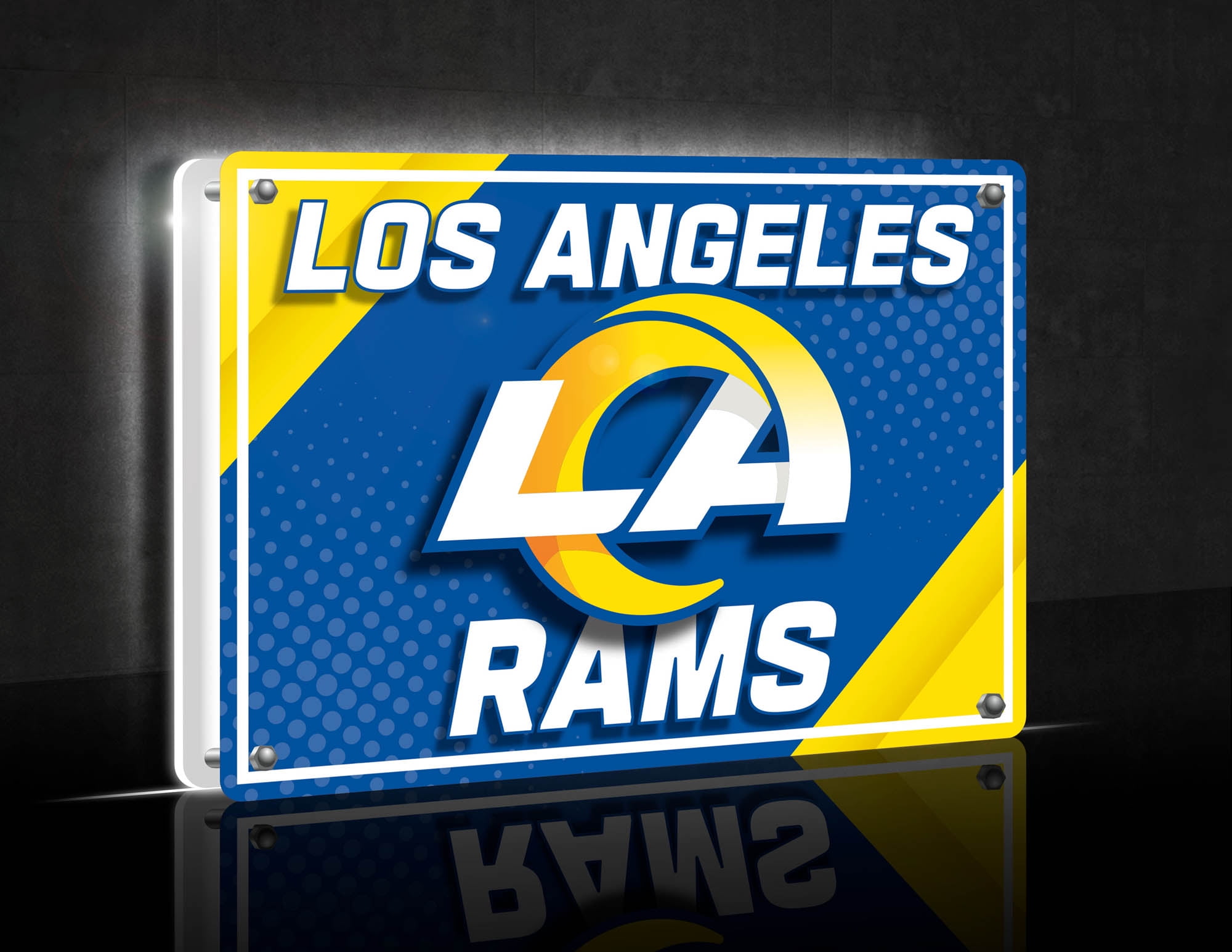 Los Angeles Rams LED Rectangle Tabletop Sign - Walmart.com