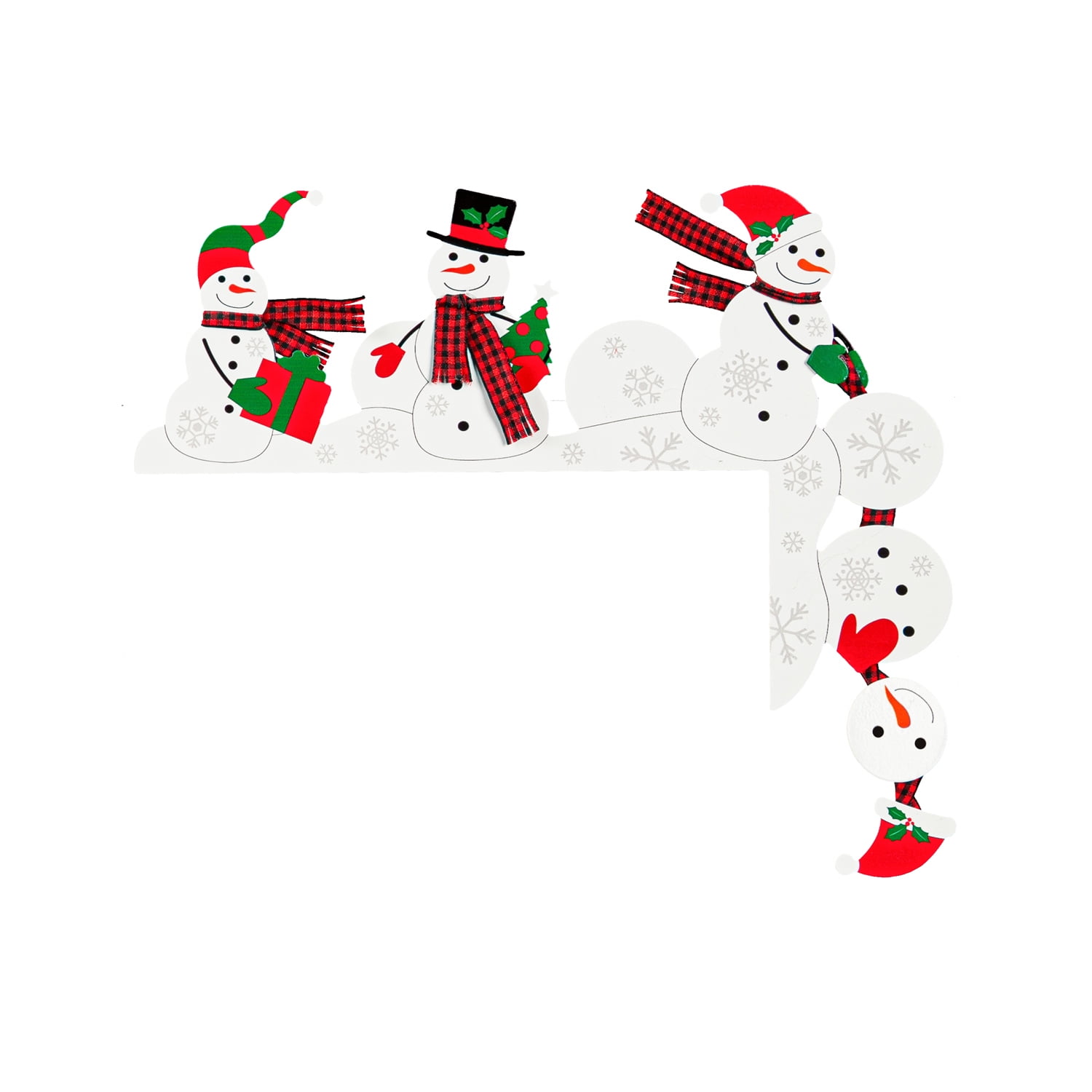 Evergreen Metal Door Frame Decor, Snowman- Indoor Christmas and Holiday ...