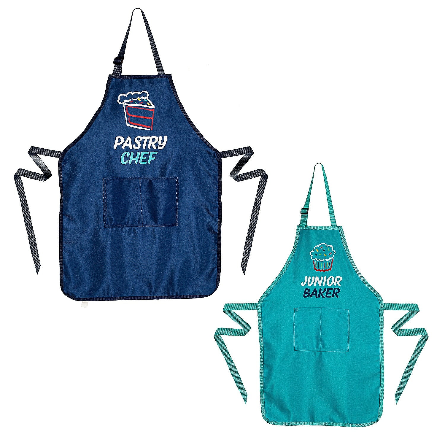 Evergreen Mommy & Me Apron Set of 2, Pastry Chef & Junior Baker - Walmart.com