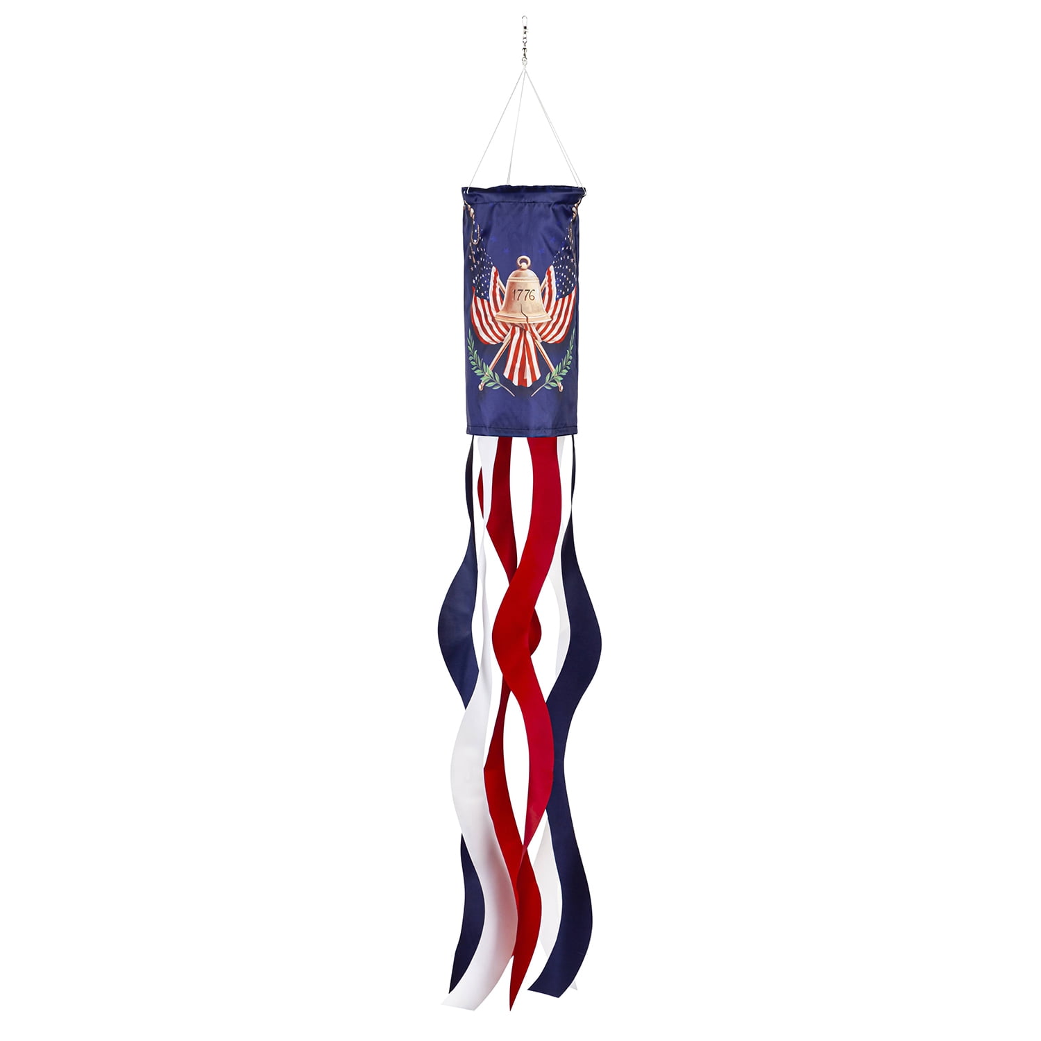 Evergreen Patriotic USA Windsock - Lit Windsocks Outdoor Hanging ...