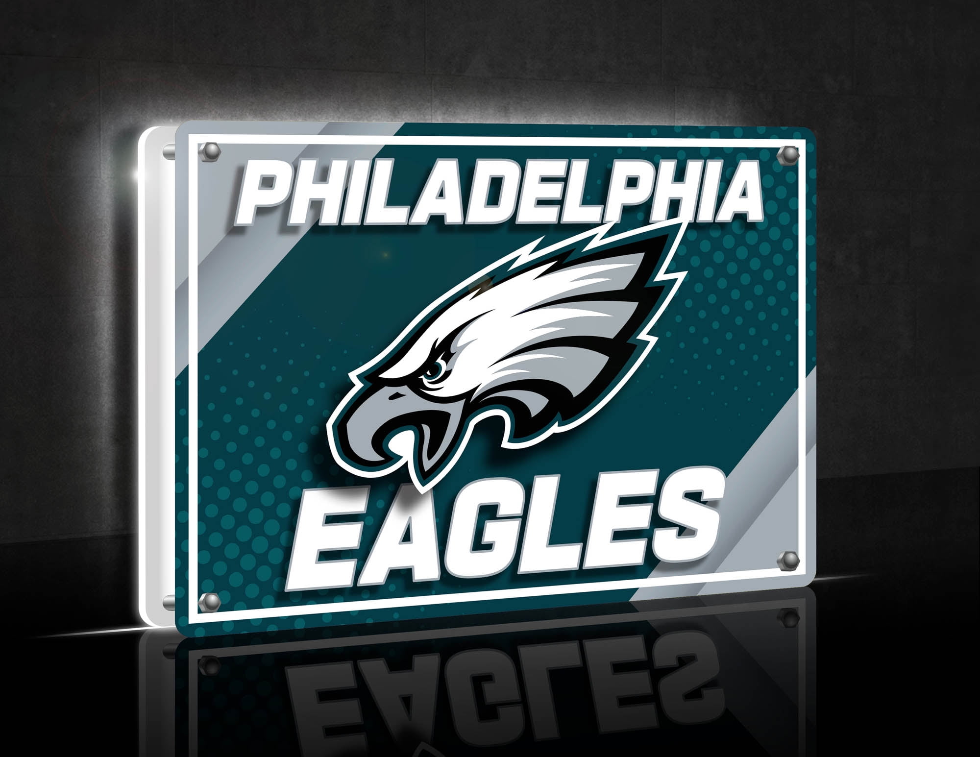 Philadelphia Eagles LED Rectangle Tabletop Sign - Walmart.com