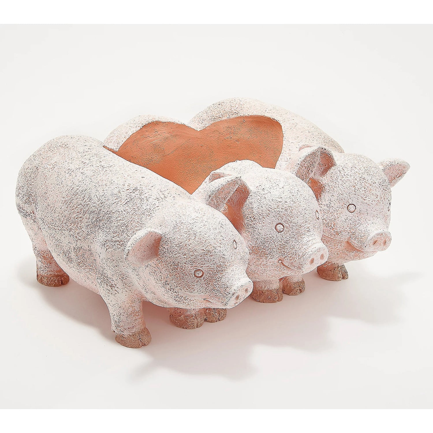 Evergreen Pig Triplet Resin Planter - Walmart.com