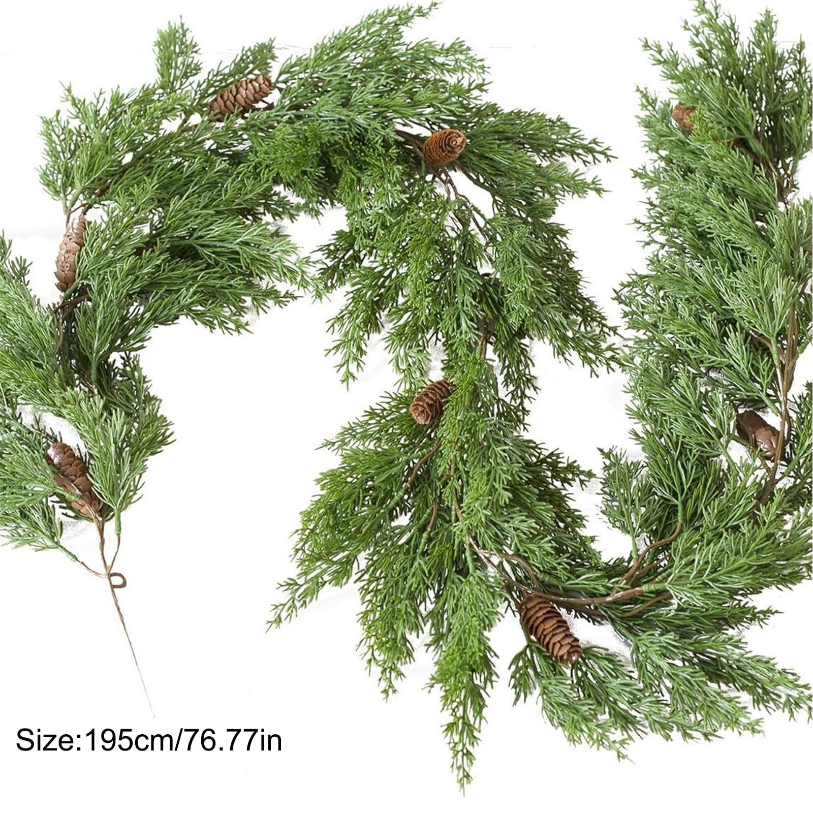 Evergreen Pine Garland Artificial Greenery Christmas Garland Real Touch ...