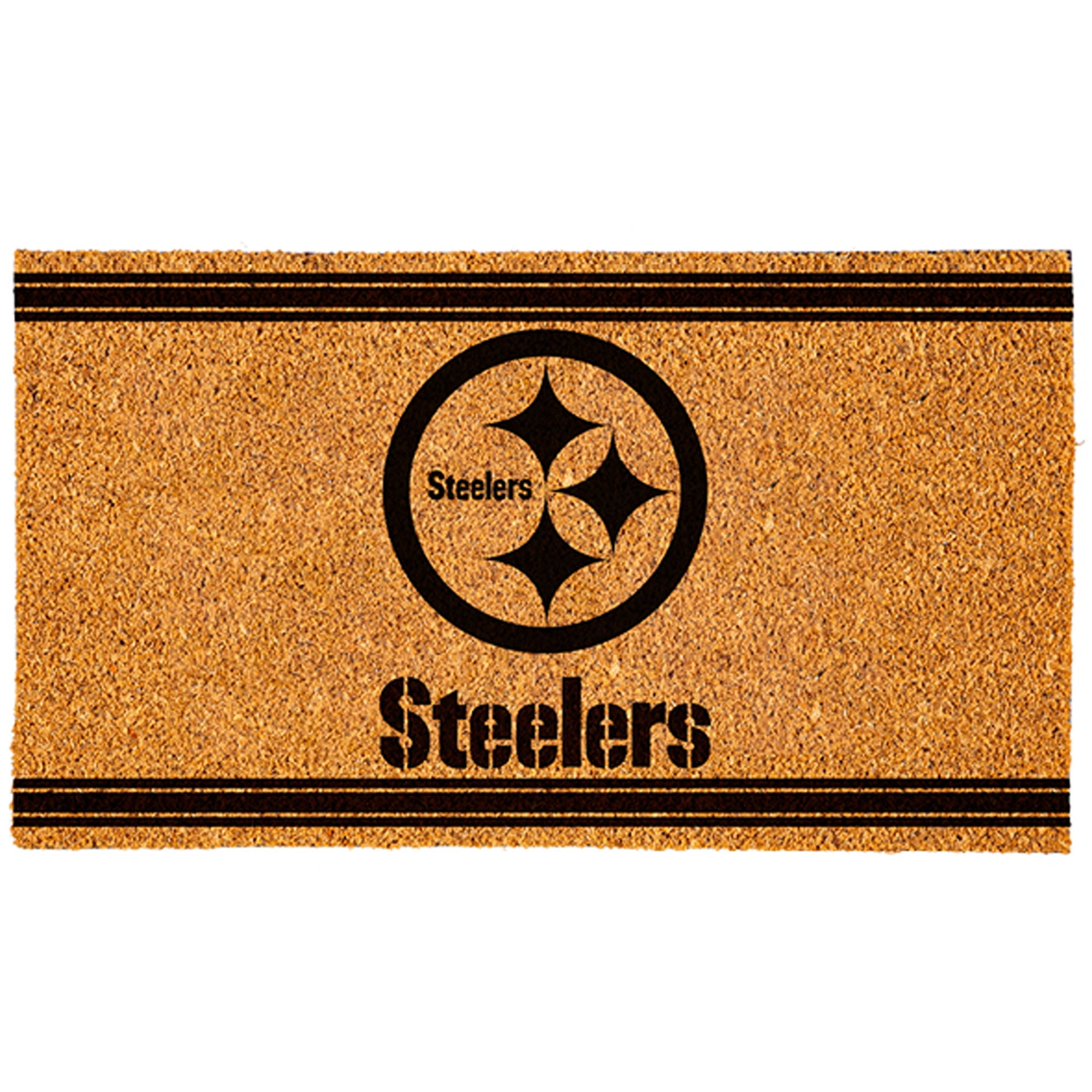 Pittsburgh Steelers 16" x 28" Logo Turf Mat - Walmart.com