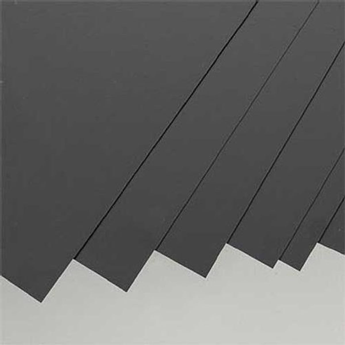 Evergreen Scale Models Black Styrene Sheets .01x8x21 8 EVG9111 Plastic ...