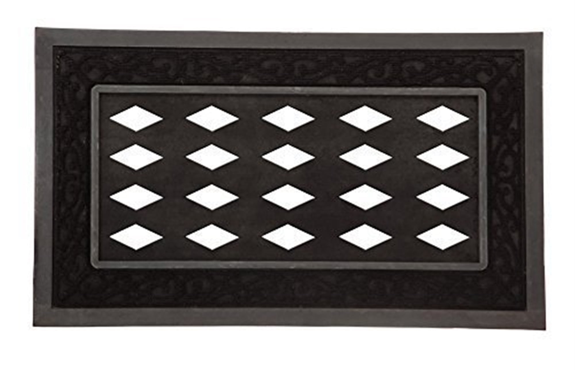 Evergreen Sassafras Rubber Mat Tray, Slip-free Indoor/Outdoor Use ...
