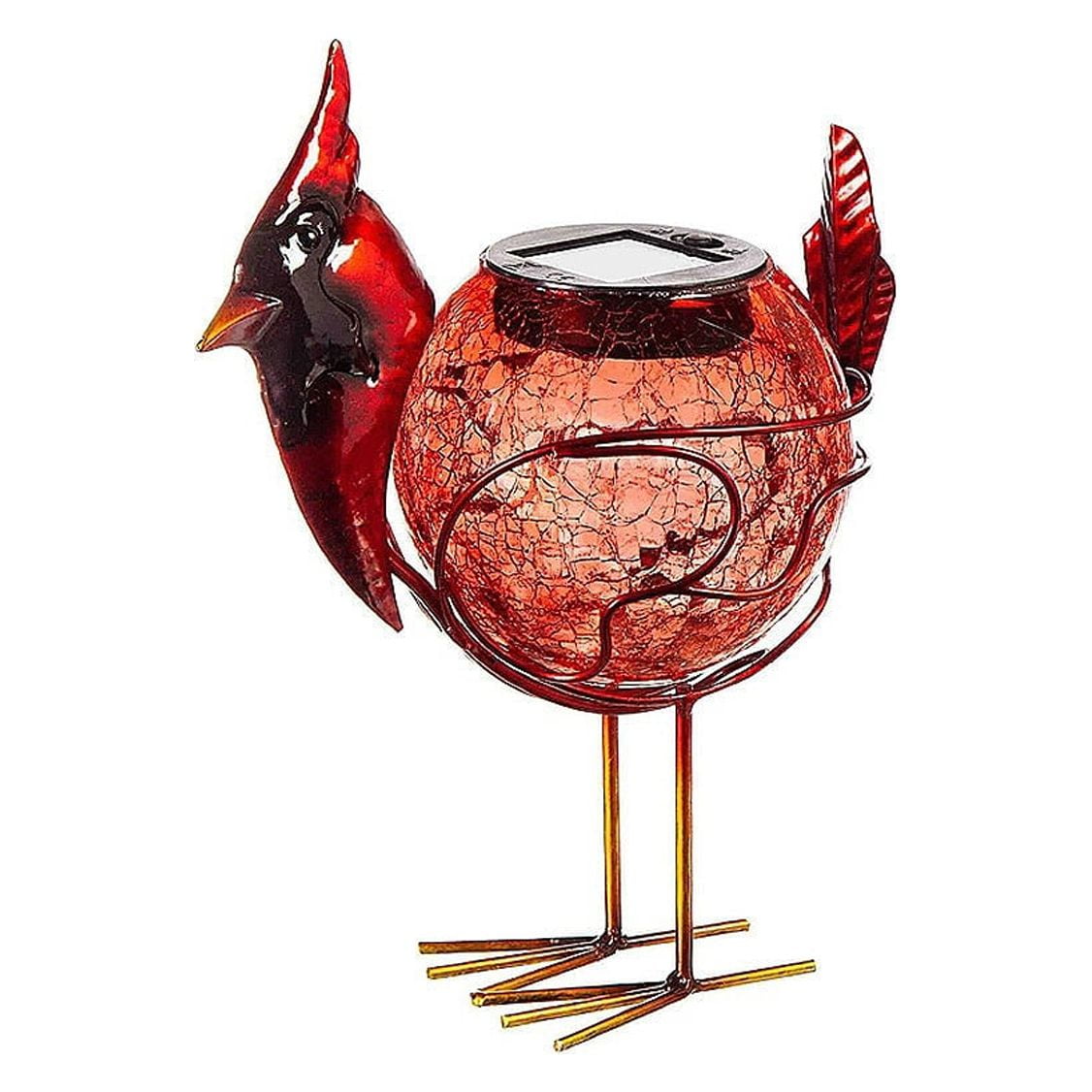 Evergreen Solar Cardinal Statue- 5 x 8 x 9.25 Inches Outdoor Decor for ...