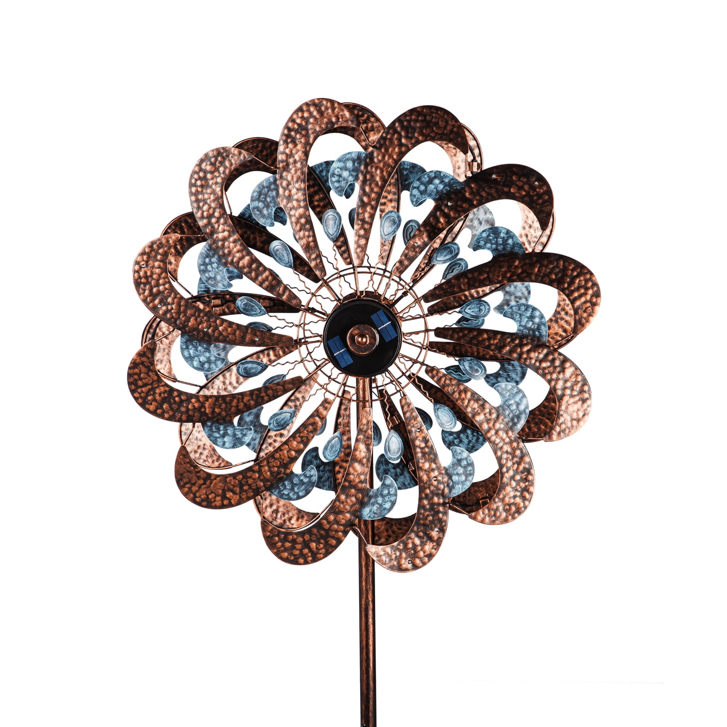 Evergreen Solar Wind Spinner, Copper and Blue Patina Swirl - Walmart.com