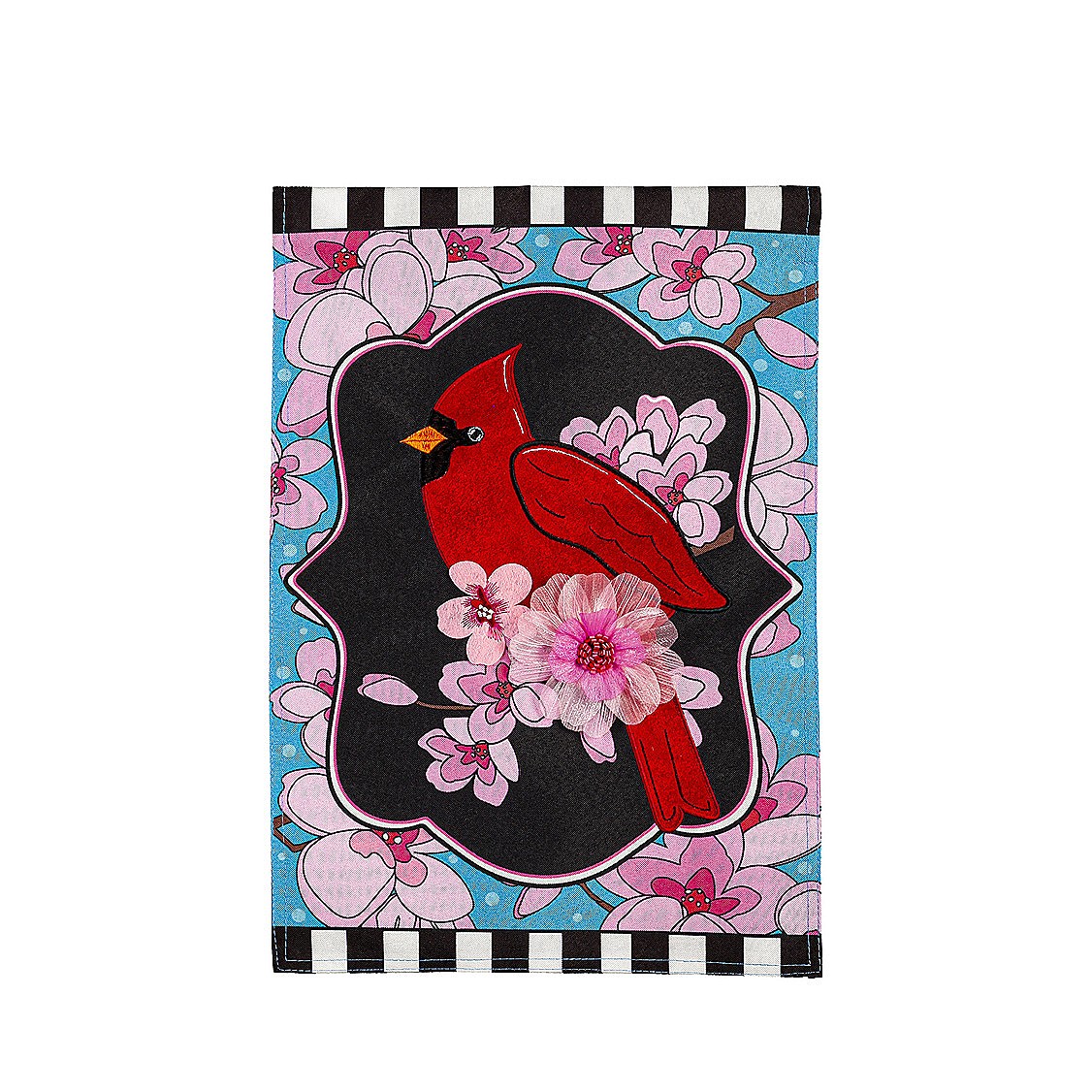 Evergreen Spring Cardinal Garden Linen Flag- 12.5 x 18 Inches Outdoor ...