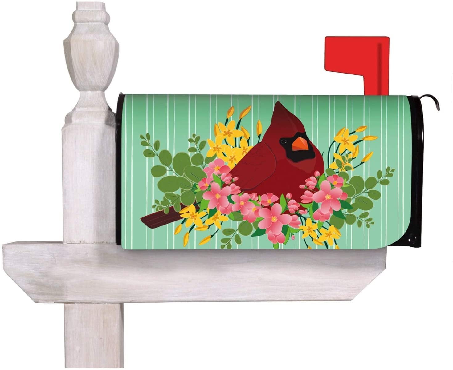 Spring Floral Cardinal Magnetic Mailbox Cover - Walmart.com