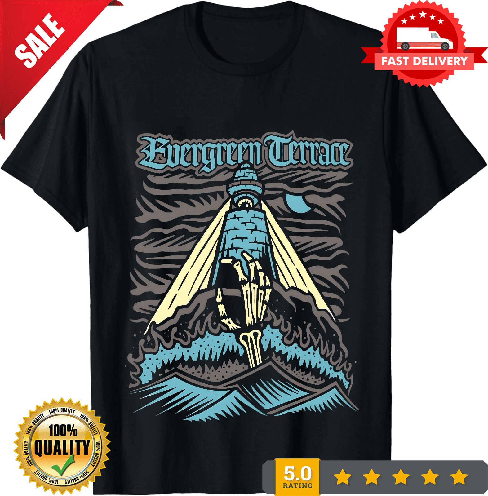 Evergreen Terrace T-Shirt Cotton For Men Women Tee S to 4XL ZL396 ...