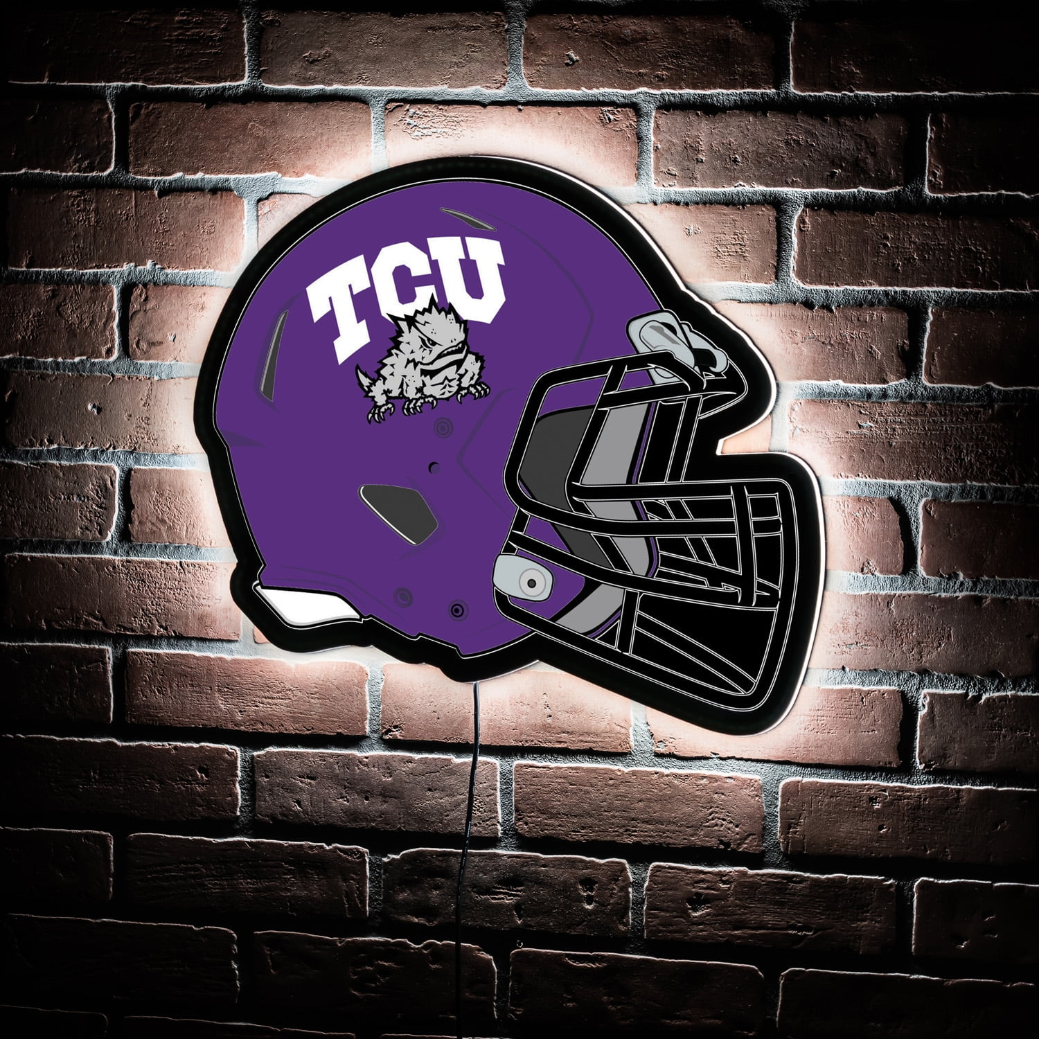 TCU Horned Frogs LED Wall Helmet - Walmart.com