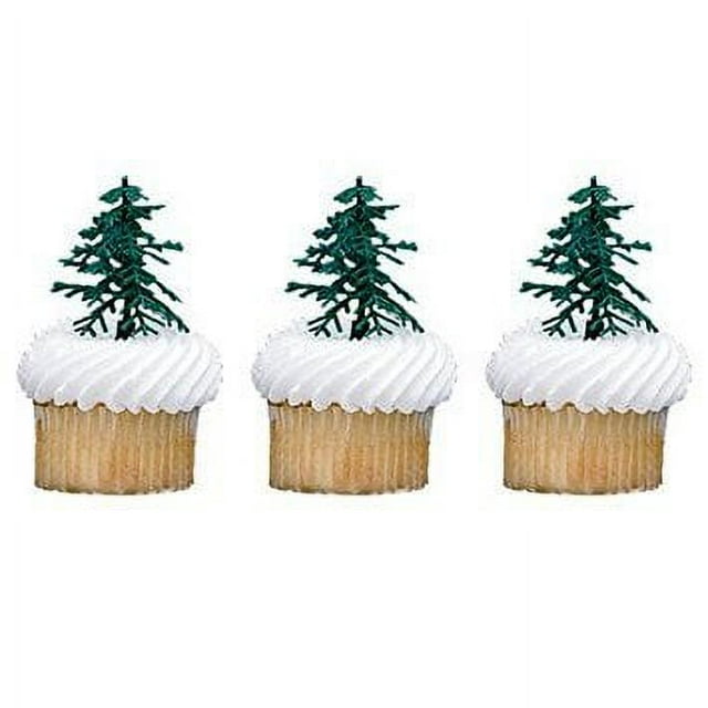 Evergreen Trees for Cake and Cupcake Decorating (24-Pack) - Walmart.com