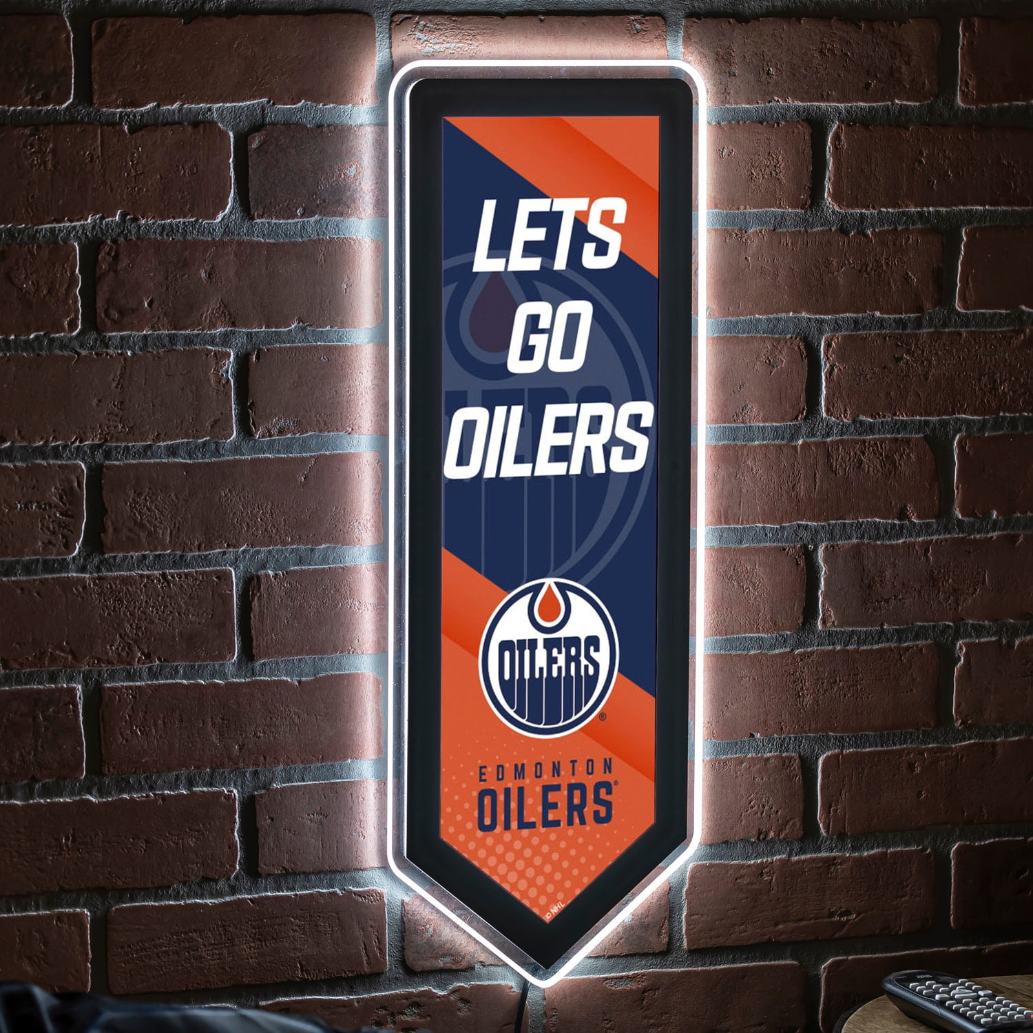 Edmonton Oilers LED Wall Pennant - Walmart.com