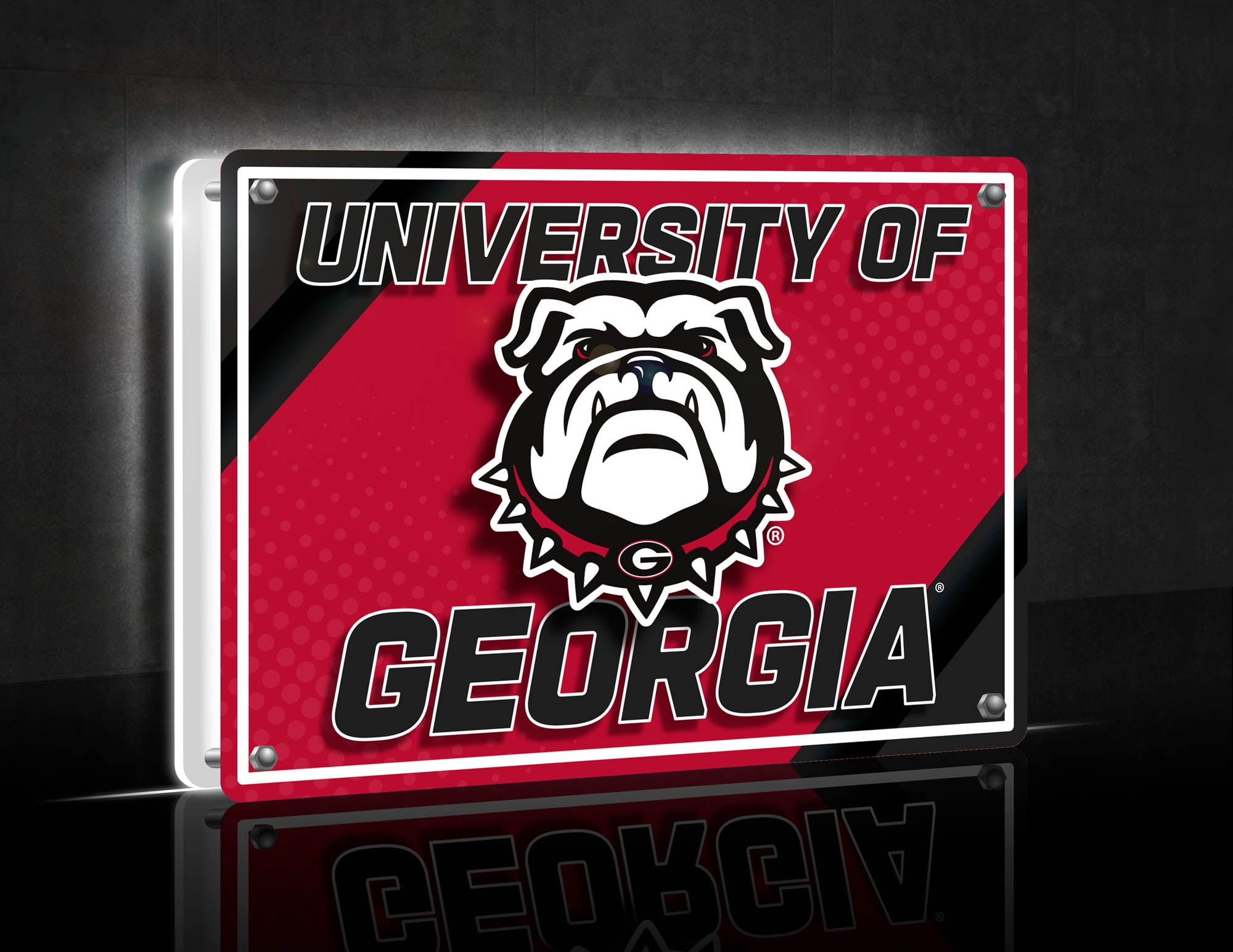 Georgia Bulldogs LED Rectangle Tabletop Sign - Walmart.com