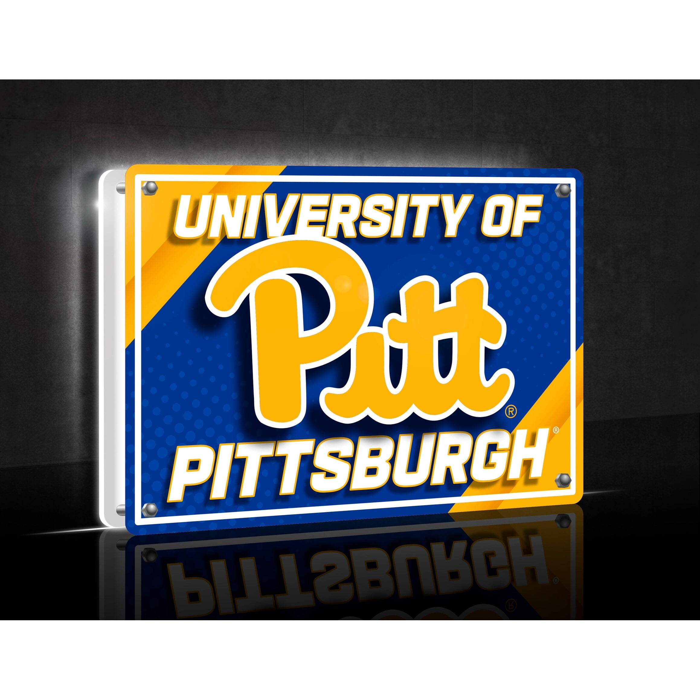 Evergreen University of Pittsburgh LED Lighted Sign White - Walmart.com