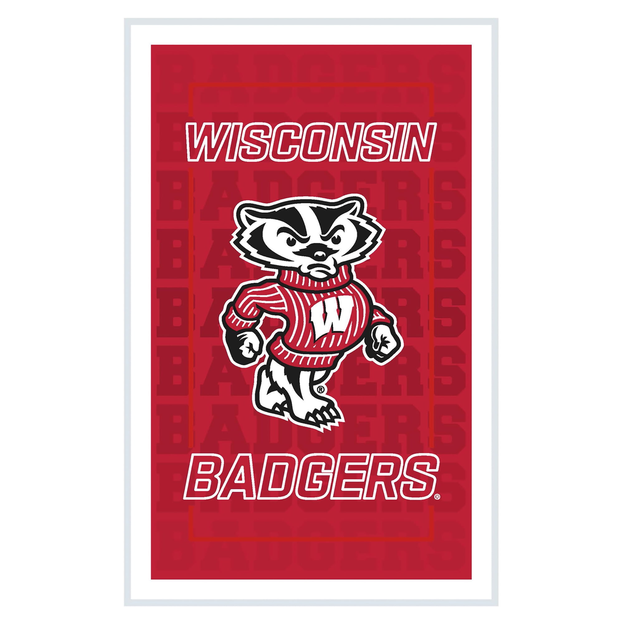 Wisconsin Badgers 14" x 22" Neolite LED Rectangle Wall Sign - Walmart.com