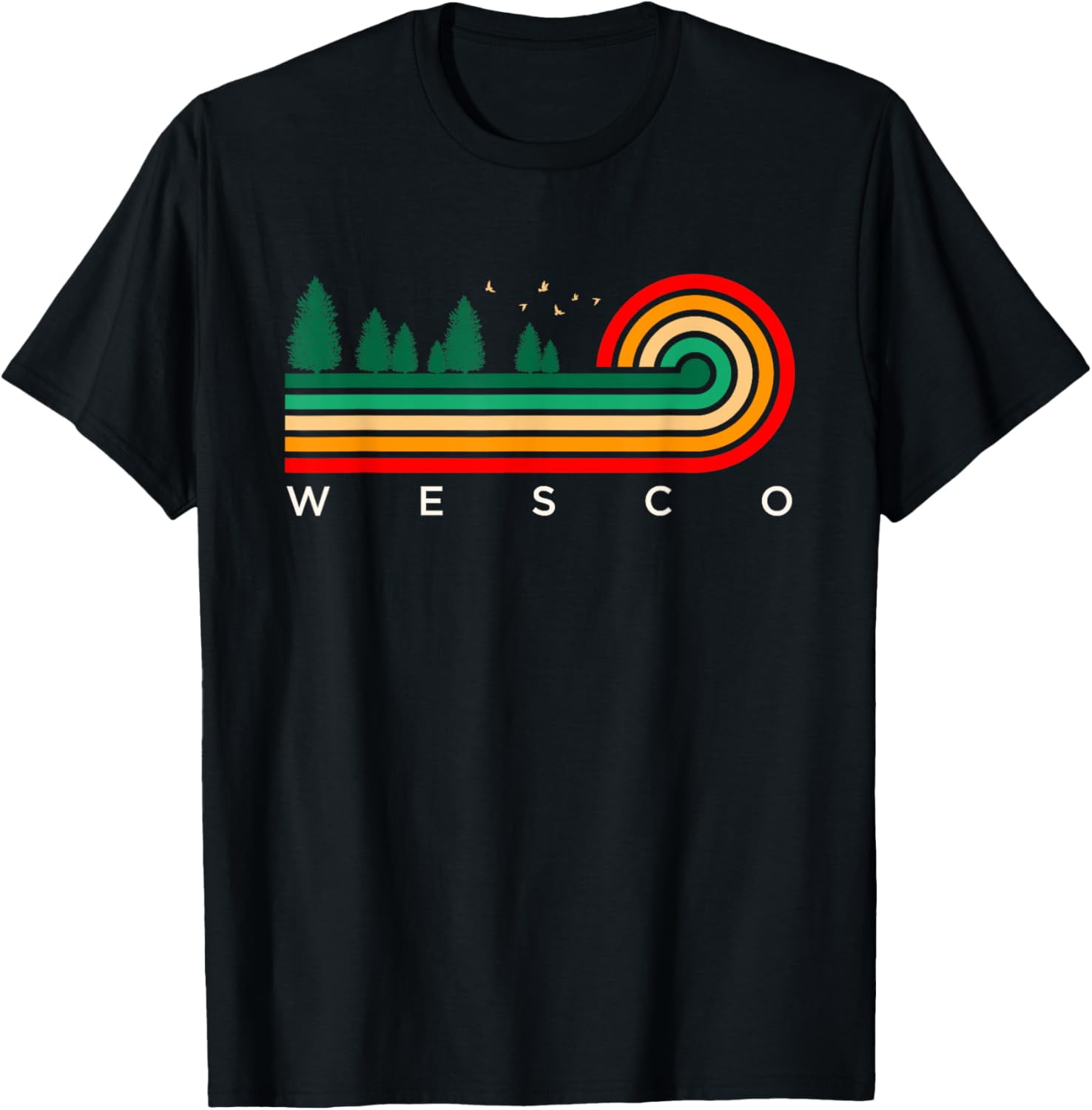 Evergreen Vintage Stripes Wesco, Kentucky T-Shirt - Walmart.com