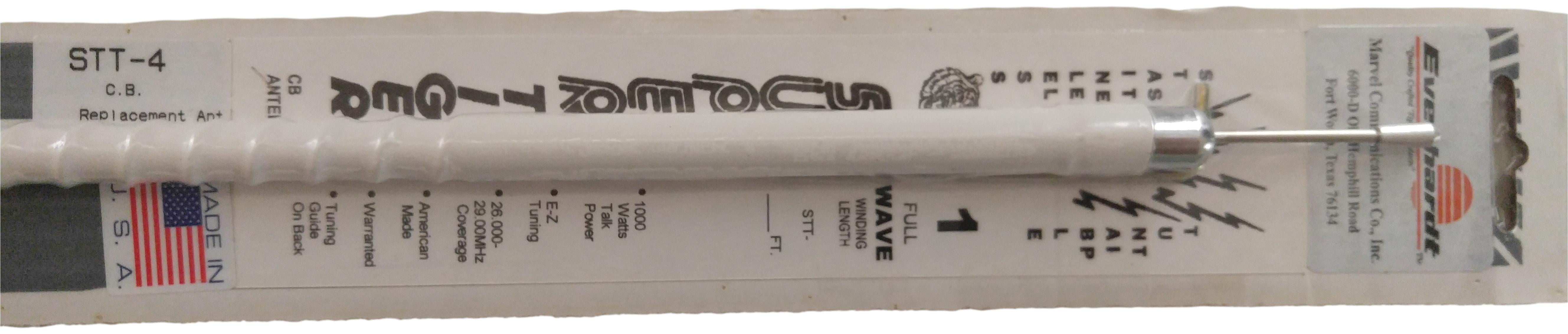 Everhardt STT4-W 4 ft Fiberglass Tuneable CB Radio Antenna 1000 Watt ...