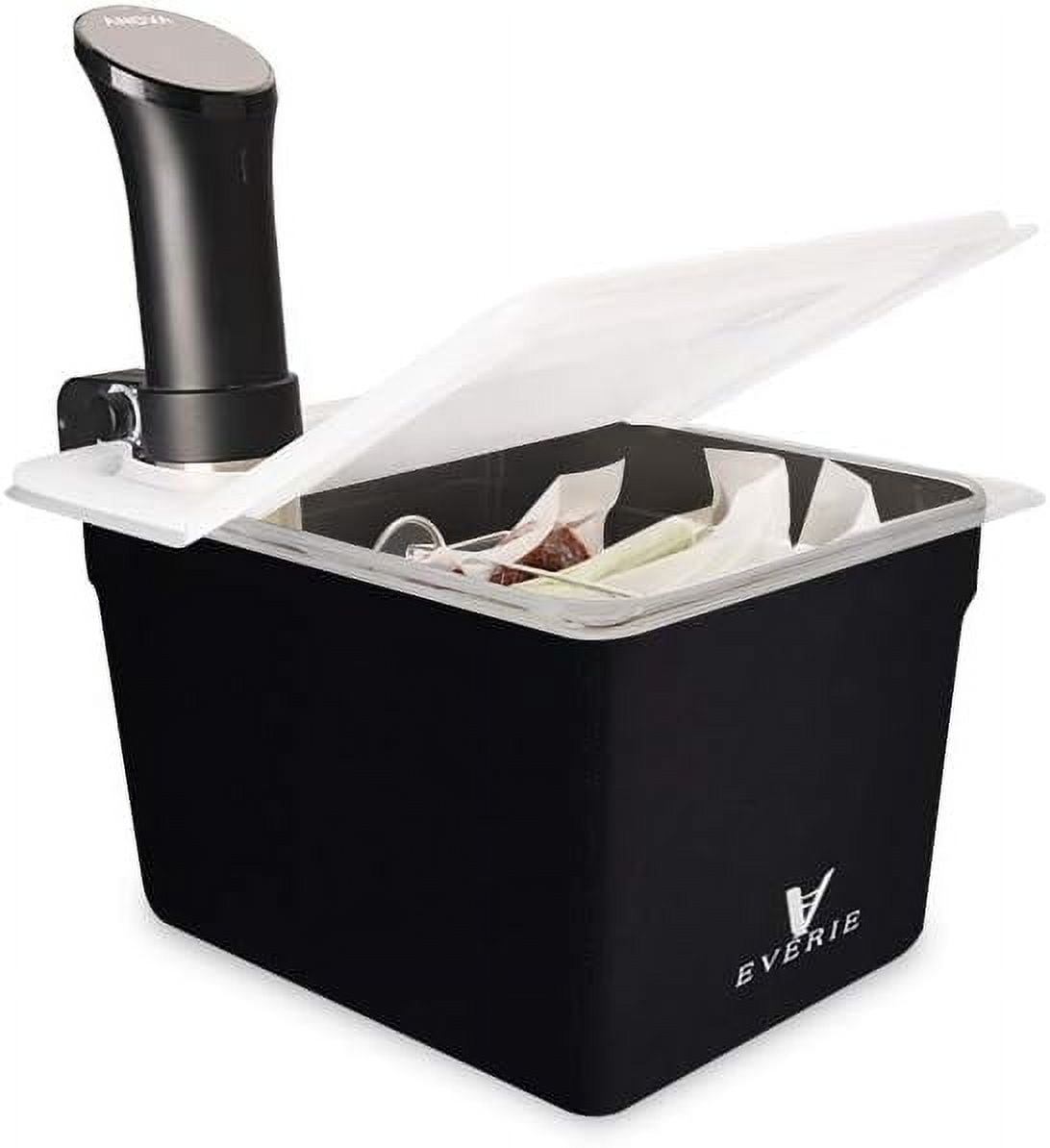Everie Sous Vide Container 12 Quarts with Universal Collapsible Hinged ...