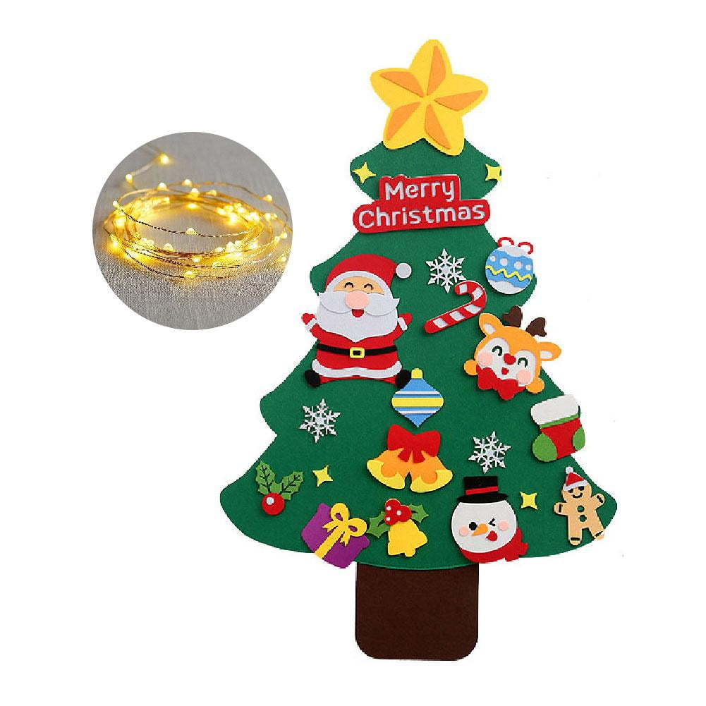 Everized Felt Christmas Tree DIY Kit for Kids - Holiday Decoration, 110*70cm - Walmart.com
