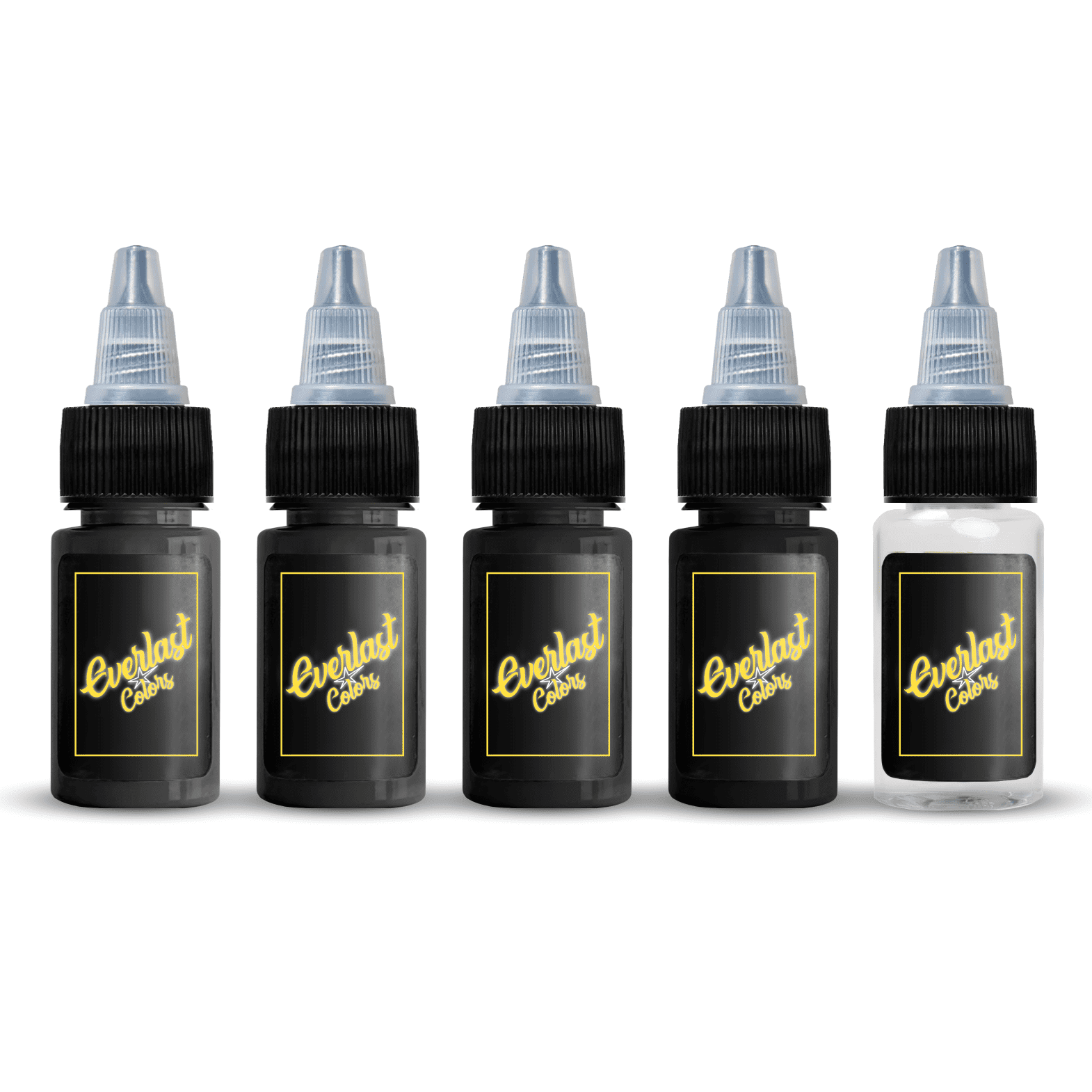 Everlast Colors Fader Graywash Tattoo Ink Set Professional Greywash ...