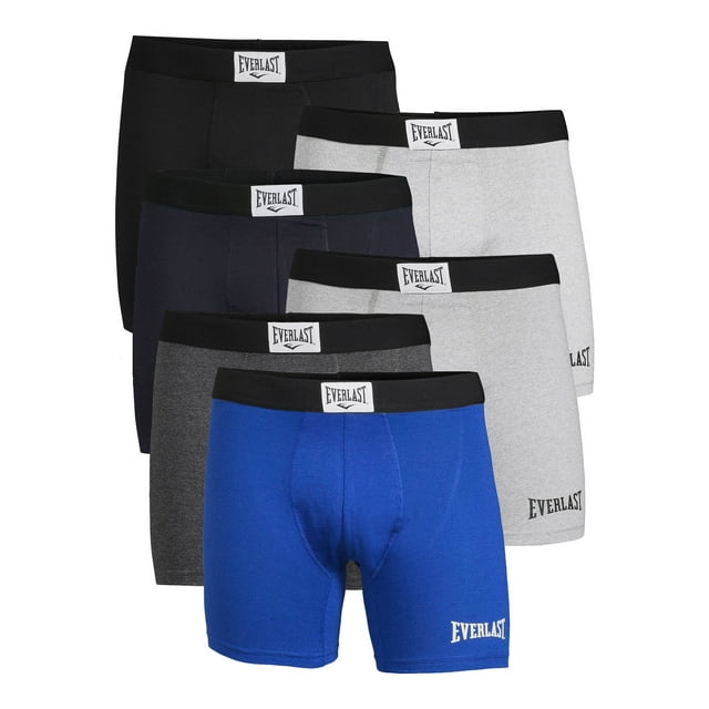 Everlast Men's Boxer Briefs, 6-Pack - Walmart.com