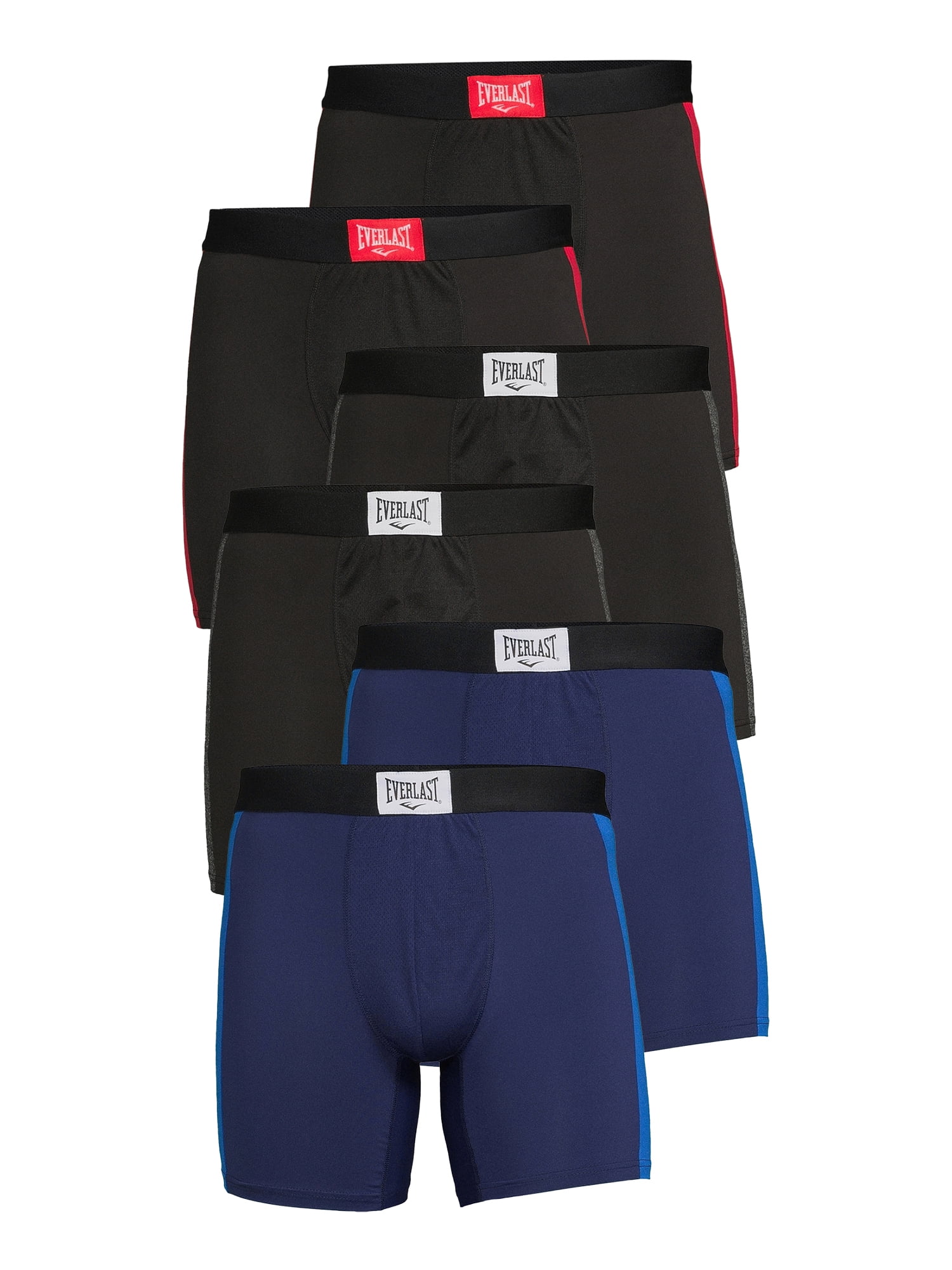Everlast Men's Boxer Briefs, 6-Pack - Walmart.com