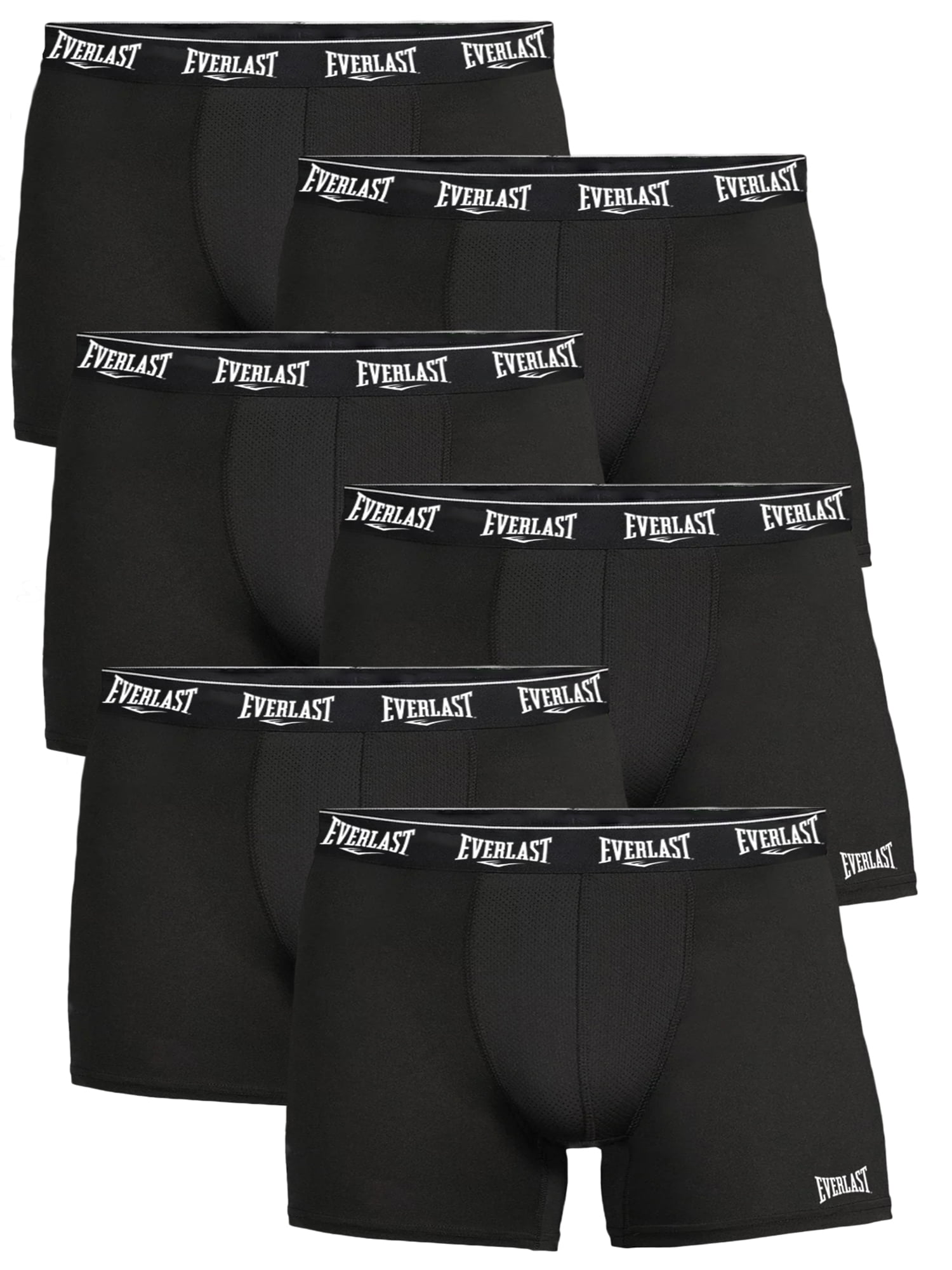 Everlast Men’s Trunks Breathable Cotton Underwear Boxers for Men, Black ...