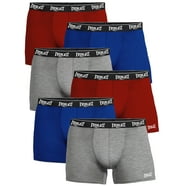 Everlast Mens Boxer Briefs 6-Pack, Dress Blues/Orange/Charcoal, Elastic ...