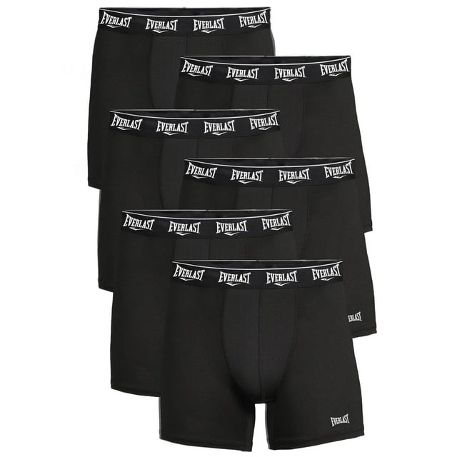 Everlast Men's Boxer Briefs 6-Pack Active Performance Breathable ...