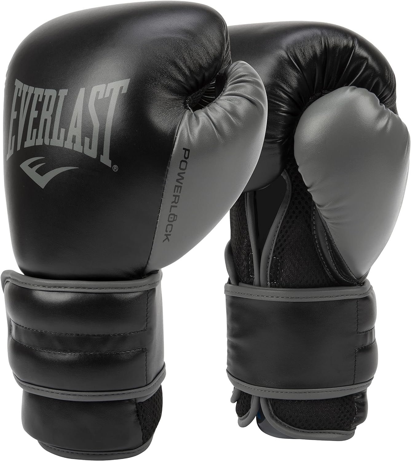 Everlast PowerLock2 Boxing Training Gloves 16Oz Black/Gray - Walmart.com