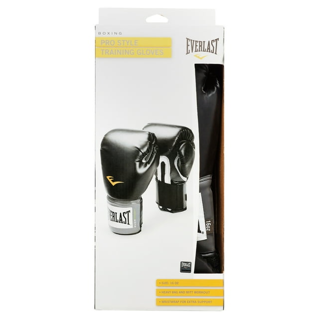 Everlast Pro Style Training Gloves, Black, Unisex, Boxing - Walmart.com