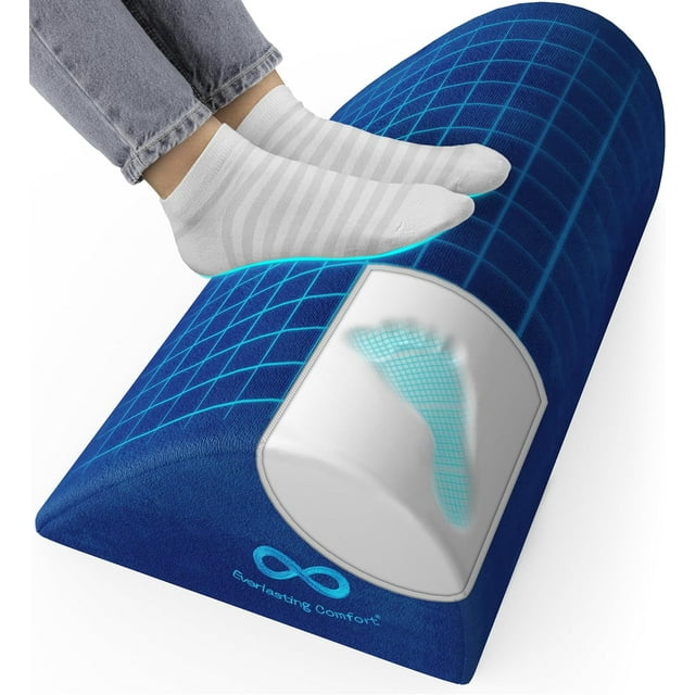 Everlasting Comfort Office Foot Rest Under Desk Ergonomic Memory Foam ...