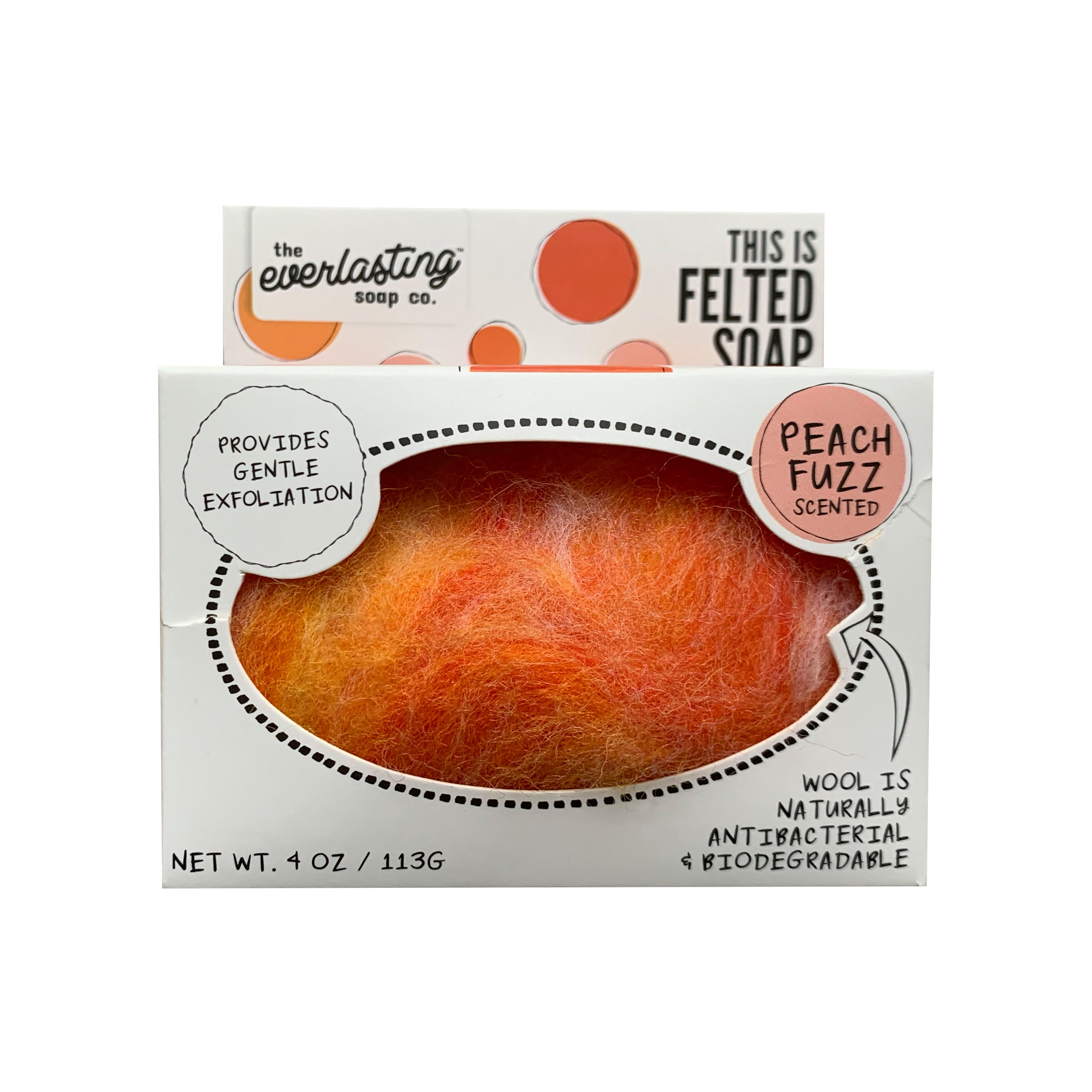 Everlasting Felted Soap - Peach Fuzz - Walmart.com