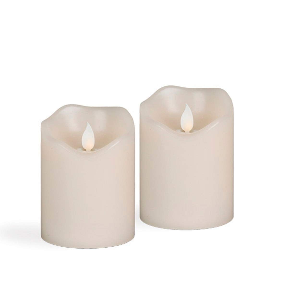 Gerson 42542 - 3" x 4" Ivory (Vanilla Scent) Wavy Edge Motion Flame LED ...