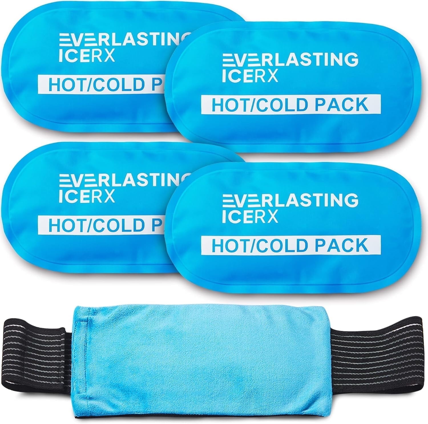 Everlasting Ice RX Hot and Cold Gel Ice Pack Wraps Reusable Ice Packs ...