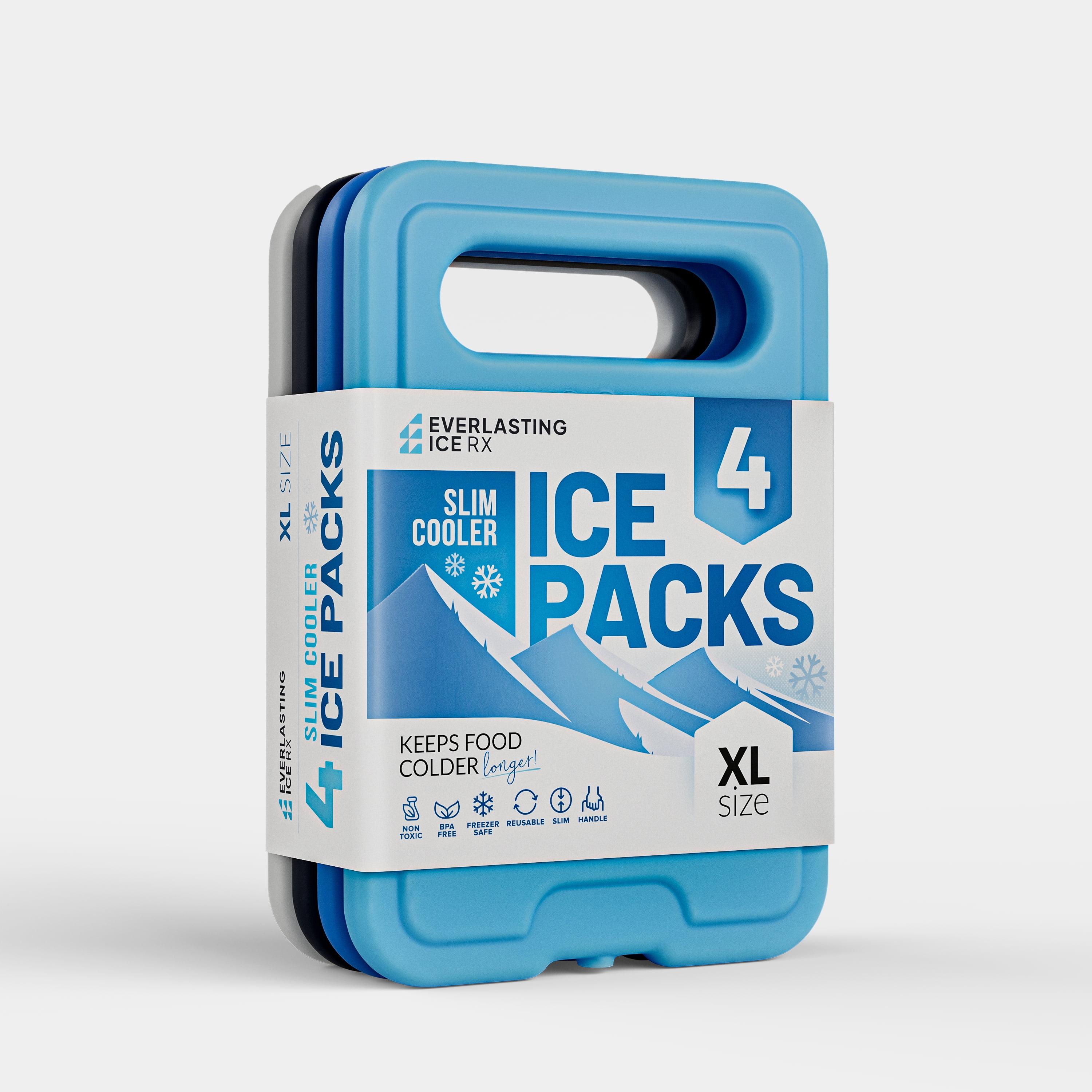 Everlasting Ice RX Slim Cooler Reusable Ice Packs for Ice Chests and ...