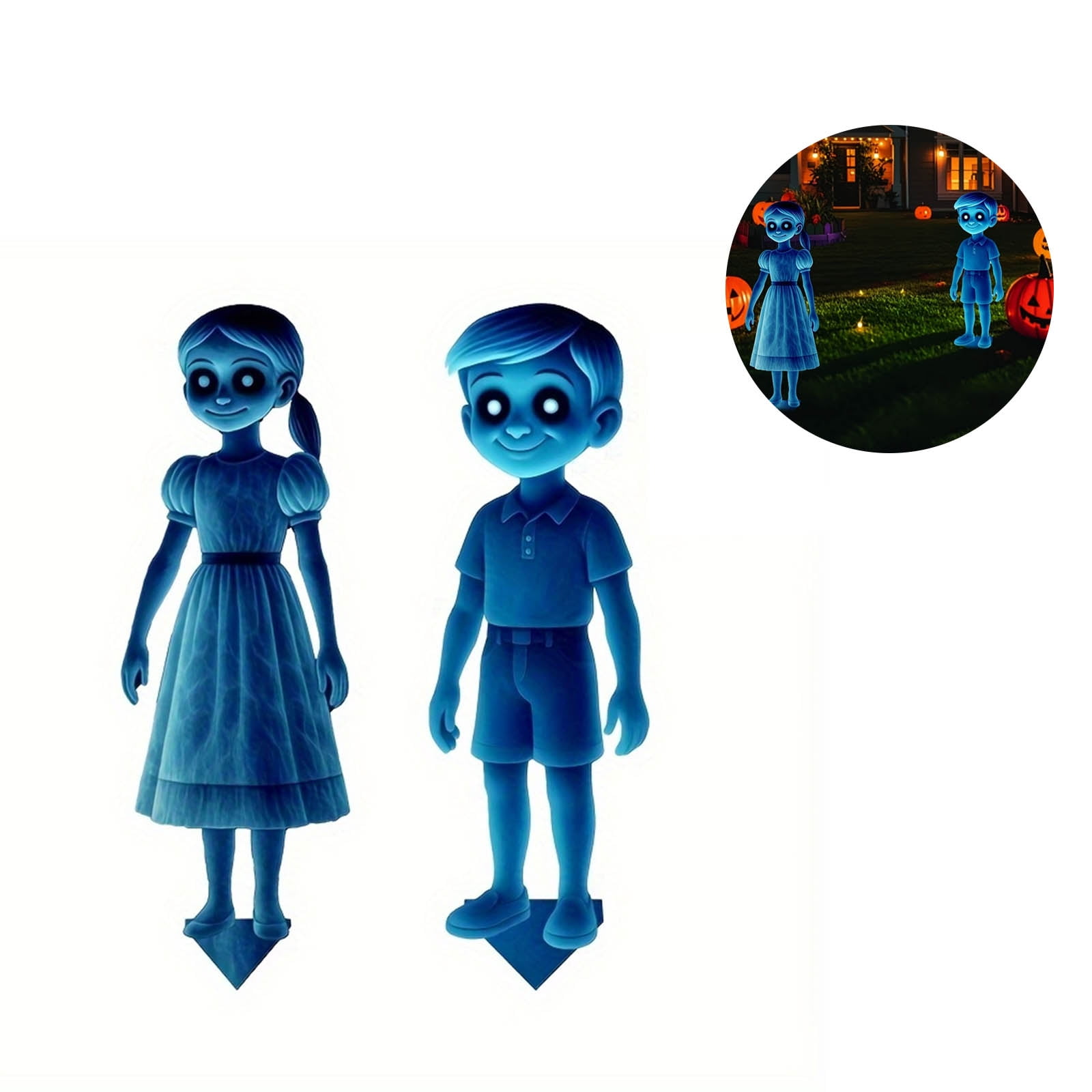 Everlasting Metal Fellow Ground Stake Halloween Outdoor Decor Weather ...