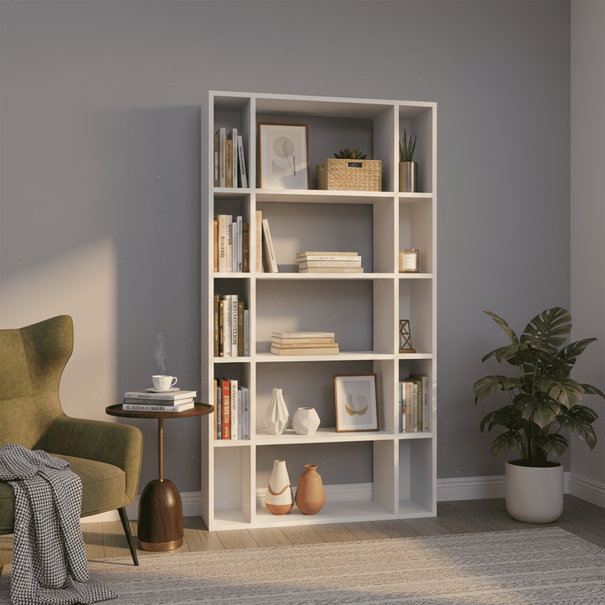 Everleigh 15-Cube Tall Storage & Display Bookcase - Walmart.com