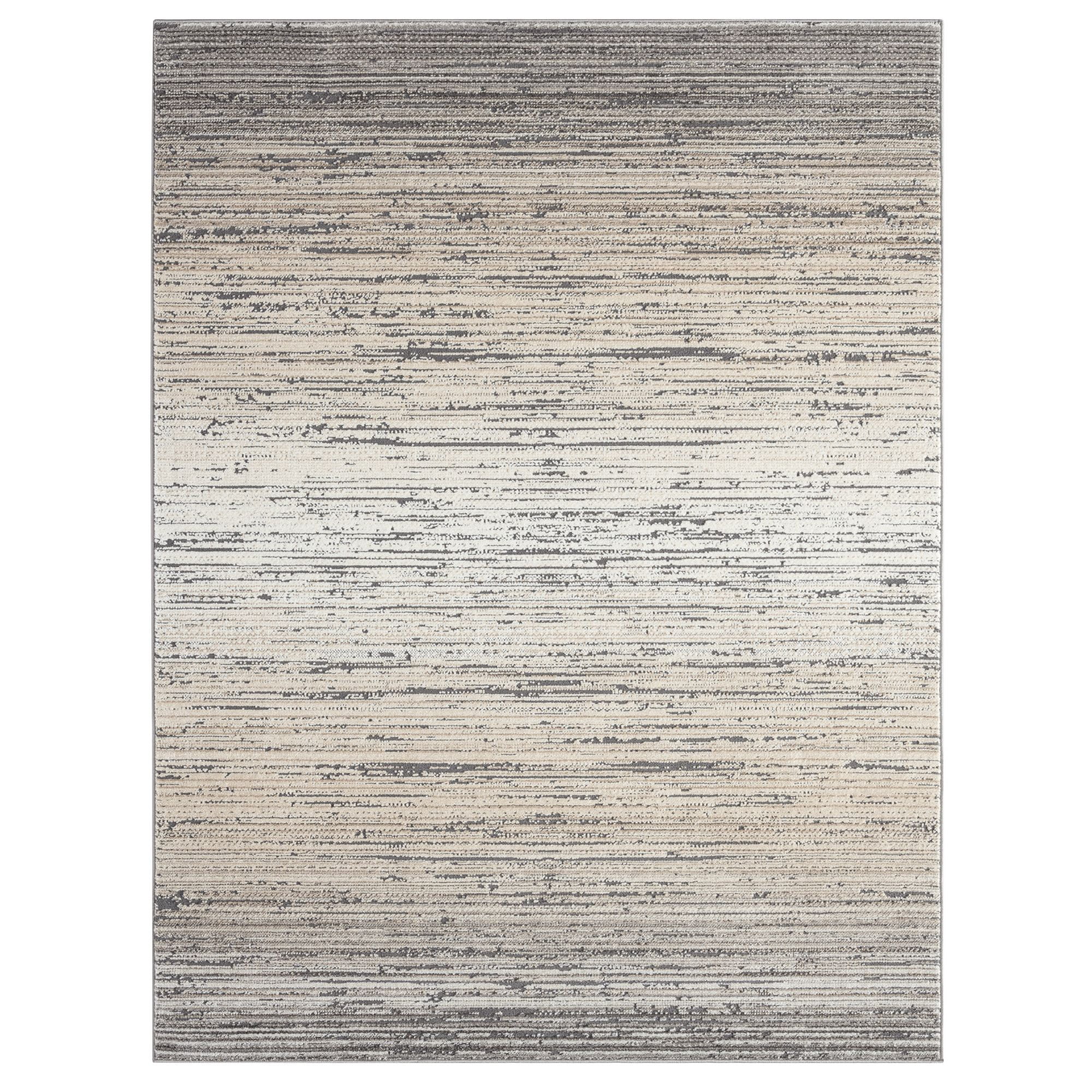 Everloom Magnolia Felix Abstract Striped Area Rug, Beige/Grey, 5'2"x7'2 ...