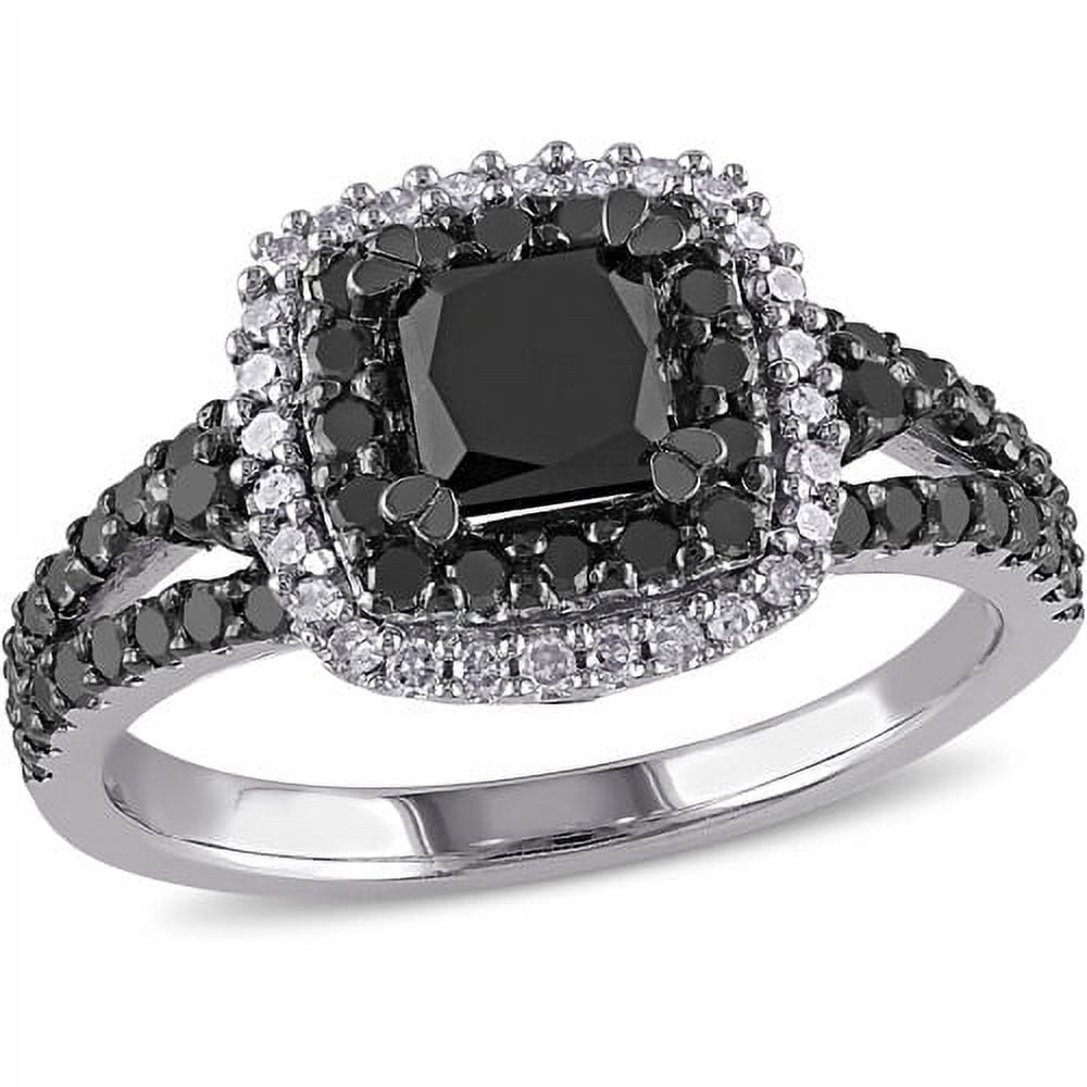 Everly Diamond Sterling Silver Engagement Ring - Walmart.com