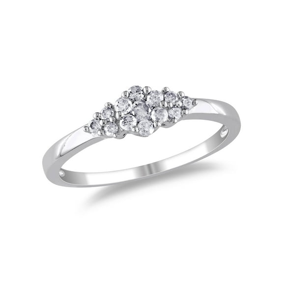 Everly Women's Diamond Sterling Silver Ring - Walmart.com