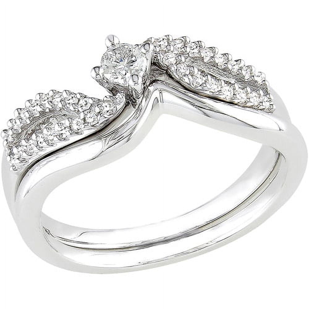 Everly Women's Diamond Sterling Silver Bridal Set - Walmart.com