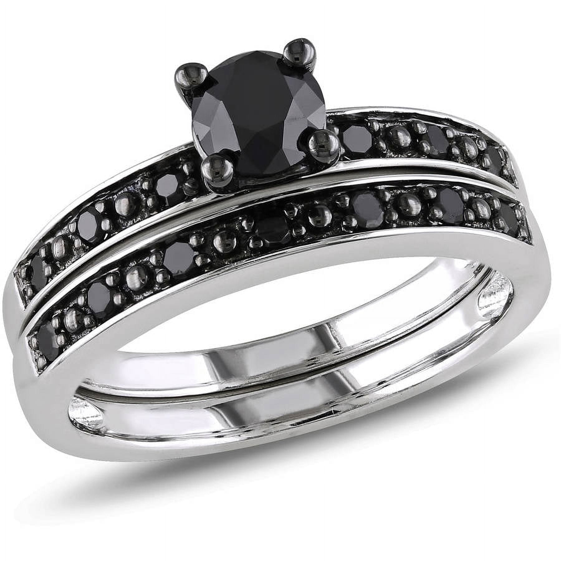 Everly Women's Diamond Sterling Silver Bridal Set - Walmart.com