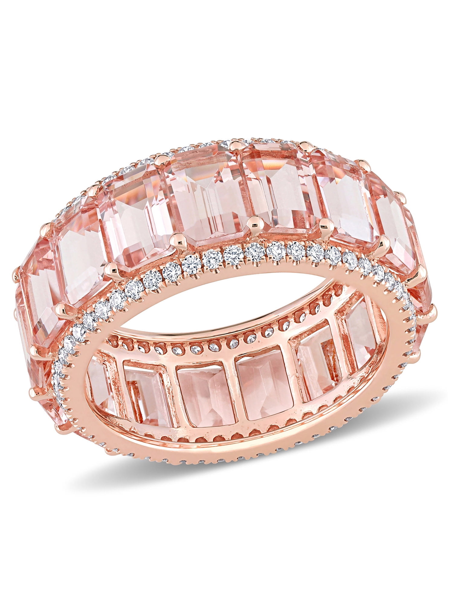 Everly Women's Morganite 14k Rose Gold Ring - Walmart.com